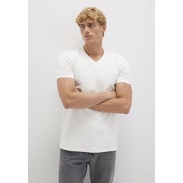 Mavi Herren T-Shirt "V NECK TEE"antique wei&szlig;, Gr. M, 96% Baumwolle, 4% Elasthan, Shirts, V-Neck T-Shirt