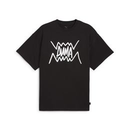 Puma Herren T-Shirt "Jaws Core Basketball-T-Shirt Herren", schwarz, Gr. S, clean, Obermaterial: 100% Baumwolle; Rippe: 30% Polyester, 70% Baumwolle,