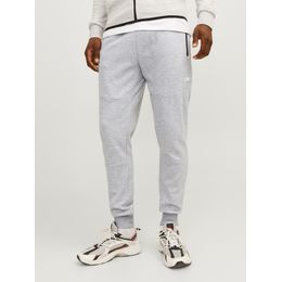 Jack & Jones JACK & JONES Herren Sweatpants "AIR SWEAT PANTS", grau, Gr. L, meliert, angeraute Sweatware, Obermaterial: 60% Polyester, 40% Baumwolle, Hosen