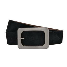 AnnaMatoni Damen Lederg&uuml;rtel "AnnaMatoni Damen Lederg&uuml;rtel in hochwertigem Velour Leder 4cm"schwarz790, Gr. 105, 100% Leder, G&uuml;rtel