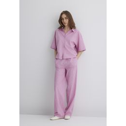 7/8-Hose Mavi "WOVEN PANTS", Damen, Gr. L, US, prism pink striped, 53% Baumwolle, 47% Viskose, gestreift, weit 7/8-L&auml;nge, Hosen 7/8-Hose, Hose im Pyjamalook