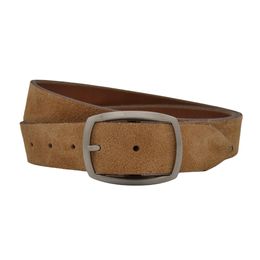 AnnaMatoni Damen Lederg&uuml;rtel "AnnaMatoni Damen Lederg&uuml;rtel in hochwertigem Velour Leder 3cm", braun, Gr. 110, 100% Leder, G&uuml;rtel