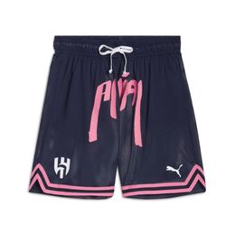 Puma Damen Sporthose "Puma HOOPS x AL-HILAL SFC Wendbare Basketballshorts Herren", blau, Gr. L, unifarben, Innenmaterial: 100% Polyester; Au&szlig;enseite: