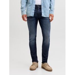 Jack & Jones JACK & JONES Herren Slim-fit-Jeans "JJITIM JJORIGINAL JOS 719 NOOS", blau, Gr. 38, Denim/Jeans, Obermaterial: 97% Baumwolle, 3% Elasthan, Jeans
