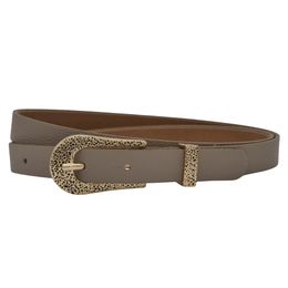 AnnaMatoni Damen Lederg&uuml;rtel "AnnaMatoni Damen Lederg&uuml;rtel in hochwertigem Veganem Nappa 2cm", beige, Gr. 120, 100% Leder, G&uuml;rtel