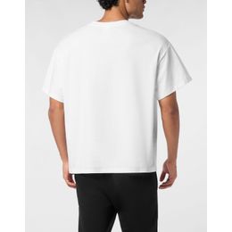 Plein Sport Herren T-Shirt "Scratch", wei&szlig;, Gr. XXXL, Obermaterial: 100% Baumwolle, Shirts