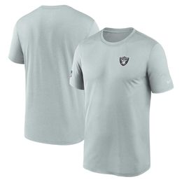 Nike Damen T-Shirt "Nike T-Shirt Las Vegas Raiders Nike Small Logo", grau, Gr. XL, 100% Polyester, Shirts