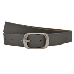 AnnaMatoni Damen Lederg&uuml;rtel "AnnaMatoni Damen Lederg&uuml;rtel in hochwertigem Veganem Nappa 3cm"grau 730, Gr. 115, 100% Leder, G&uuml;rtel