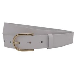 AnnaMatoni Damen Lederg&uuml;rtel "AnnaMatoni Damen Lederg&uuml;rtel Basic G&uuml;rtel 3cm breit echt Leder", wei&szlig;, Gr. 105, 100% Leder, G&uuml;rtel