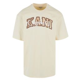 T-Shirt Karl Kani "Karl Kani Herren KM242-001-1 Karl Kani Serif Originator Tee", Damen, Gr. L, sanftes wei&szlig;, 100% Baumwolle, loose fit, Rundhals, Shirts T-Shirt