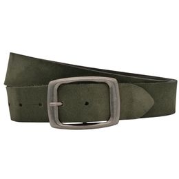 AnnaMatoni Damen Lederg&uuml;rtel "AnnaMatoni Damen Lederg&uuml;rtel hochwertiges Velour Leder 3cm echt", gr&uuml;n, Gr. 100, 100% Leder, G&uuml;rtel