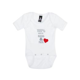TRIGEMA M&auml;dchen T-Shirt "TRIGEMA Baby-Body Feinripp", Gr. 80, wei&szlig;, 100% Baumwolle (Bio-Baumwolle kbA), Basic, Shirts
