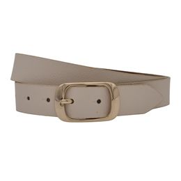 AnnaMatoni Damen Lederg&uuml;rtel "AnnaMatoni Damen Lederg&uuml;rtel in hochwertigem Veganem Nappa 3cm", beige, Gr. 110, 100% Leder, G&uuml;rtel
