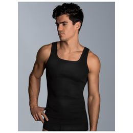 TRIGEMA Herren Achselhemd "TRIGEMA Feinripp Unterhemd im Doppelpack", Gr. 5, schwarz, 100% Baumwolle (Bio-Baumwolle kbA), Unterhemden
