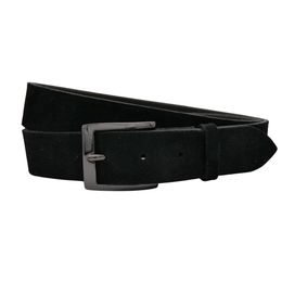AnnaMatoni Damen Lederg&uuml;rtel "AnnaMatoni Damen Lederg&uuml;rtel in hochwertigem Velour Leder 3,5cm", schwarz, Gr. 120, 100% Leder, G&uuml;rtel
