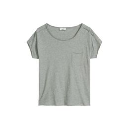 Marc O'Polo Damen T-Shirt "aus Organic Cotton", grau, Basic, Gr. S, MARC O'POLO DENIM, unifarben, Obermaterial: 100% Baumwolle, Shirts
