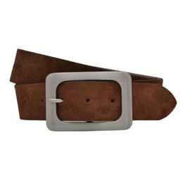 AnnaMatoni Damen Lederg&uuml;rtel "AnnaMatoni Damen Lederg&uuml;rtel in hochwertigem Velour Leder 4cm", braun, Gr. 110, 100% Leder, G&uuml;rtel