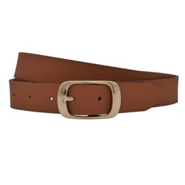 AnnaMatoni Damen Lederg&uuml;rtel "AnnaMatoni Damen Lederg&uuml;rtel in hochwertigem Veganem Nappa 3cm"cognac 640, Gr. 110, 100% Leder, G&uuml;rtel