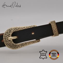 AnnaMatoni Damen Lederg&uuml;rtel "AnnaMatoni Damen Lederg&uuml;rtel in hochwertigem Veganem Nappa 2cm", schwarz, Gr. 100, 100% Leder, G&uuml;rtel