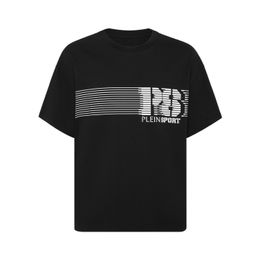 Plein Sport Herren T-Shirt "Logo", schwarz-wei&szlig;, Gr. XS, Obermaterial: 100% Baumwolle, Shirts
