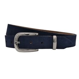 AnnaMatoni Damen Lederg&uuml;rtel "AnnaMatoni Damen Lederg&uuml;rtel in hochwertigem Velour Leder 3cm"marine 490, Gr. 90, 100% Leder, G&uuml;rtel