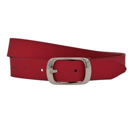 AnnaMatoni Damen Lederg&uuml;rtel "AnnaMatoni Damen Lederg&uuml;rtel in hochwertigem Veganem Nappa 3cm"rot 350, Gr. 130, 100% Leder, G&uuml;rtel
