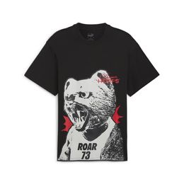 Puma Herren T-Shirt "He Can Hoop Basketball-T-Shirt Herren", schwarz, Gr. M, Obermaterial: 100% Baumwolle; Rippe: 70% Baumwolle, 30% Polyester, Shirts