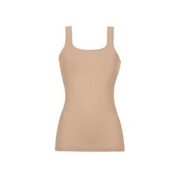 TRIGEMA Damen Unterhemd "TRIGEMA Tr&auml;gershirt aus Polyamid/Elasthan", beige, Gr. L, 90% Polyamid, 10% Elasthan, Unterhemden