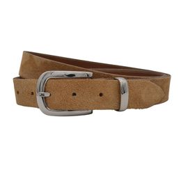 AnnaMatoni Damen Lederg&uuml;rtel "AnnaMatoni Damen Lederg&uuml;rtel in hochwertigem Velour Leder 3cm"cognac 640, Gr. 95, 100% Leder, G&uuml;rtel