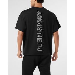 Plein Sport Herren T-Shirt "Scratch"02, schwarz, Gr. S, Obermaterial: 100% Baumwolle, Shirts