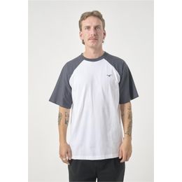 Cleptomanicx Damen T-Shirt "Boxy Tee Ligull College"grau, Gr. XL, bestickt, 100% Baumwolle, Shirts, in lockerem Design