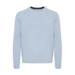 Casual Friday Herren Strickfleece-Pullover "Strickpullover CFKarl", blau, Gr. L, Obermaterial: 80% Wolle WO. 20% Polyamid PA., Pullover