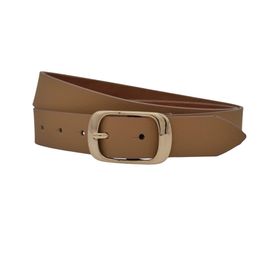 AnnaMatoni Damen Lederg&uuml;rtel "AnnaMatoni Damen Lederg&uuml;rtel in hochwertigem Veganem Nappa 3cm"beige 130, Gr. 100, 100% Leder, G&uuml;rtel