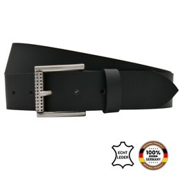 AnnaMatoni Damen Ledergürtel "AnnaMatoni Herren Ledergürtel Zeitloses Design Gürtel 4cm breit"schwarz790, Gr. 110, 100% Leder, Gürtel