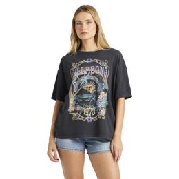 Billabong Damen Oversize-Shirt "Counting Stars", schwarz, Gr. XS, Obermaterial: 100% Baumwolle., Shirts
