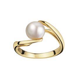 Celesta Damen Fingerring, 058 (18,5), Silber 925 (Sterlingsilber)gelb, Silber 925 (Sterlingsilber), Fingerringe