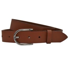 AnnaMatoni Damen Lederg&uuml;rtel "AnnaMatoni Damen Lederg&uuml;rtel Basic G&uuml;rtel 3cm breit echt Leder"cognac 640, Gr. 125, 100% Leder, G&uuml;rtel