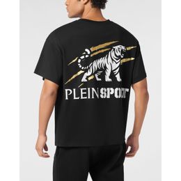 Plein Sport Herren T-Shirt "Tiger", schwarz, Gr. XS, Obermaterial: 100% Baumwolle, Shirts