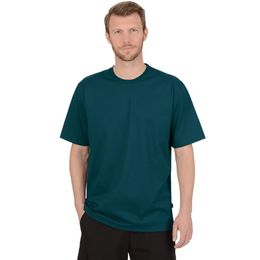 TRIGEMA Herren T-Shirt "TRIGEMA T-Shirt aus 100% Baumwolle", blau, Basic, Gr. S, 100% Baumwolle, Shirts