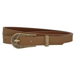 AnnaMatoni Damen Lederg&uuml;rtel "AnnaMatoni Damen Lederg&uuml;rtel in hochwertigem Veganem Nappa 2cm", braun, Gr. 110, 100% Leder, G&uuml;rtel
