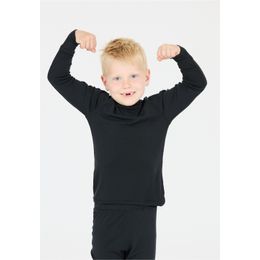 ZIGZAG Kinder Funktionsshirt "Funktionsw&auml;sche-Set Panda", schwarz, Gr. 110, unifarben, 95% Viskose, 5% Elasthan, Shirts, mit hohem Tragekomfort