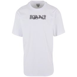 Karl Kani Herren T-Shirt "Karl Kani Herren KM242-027-1 Signature Retro Tee"wei&szlig;, Gr. S, 100% Baumwolle, Shirts