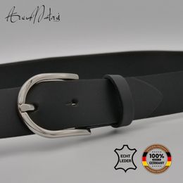 AnnaMatoni Damen Lederg&uuml;rtel "AnnaMatoni Damen Lederg&uuml;rtel Basic G&uuml;rtel 3cm breit echt Leder"schwarz790, Gr. 125, 100% Leder, G&uuml;rtel
