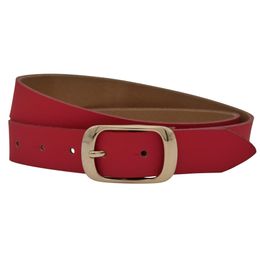 AnnaMatoni Damen Lederg&uuml;rtel "AnnaMatoni Damen Lederg&uuml;rtel in hochwertigem Veganem Nappa 3cm"rot 350, Gr. 115, 100% Leder, G&uuml;rtel