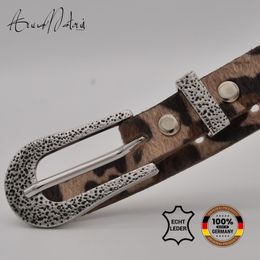 AnnaMatoni Damen Lederg&uuml;rtel "AnnaMatoni Damen Lederg&uuml;rtel in hochwertigem Kunstfell in Leo"leo 650, Gr. 125, 100% Leder, G&uuml;rtel