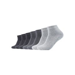 Camano Herren Kurzsocken "ca-soft", Gr. 39, grau, Baumwollmischung, meliert, Socken, mit hohem Baumwollanteil