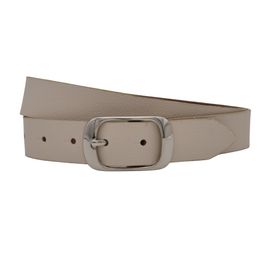 AnnaMatoni Damen Lederg&uuml;rtel "AnnaMatoni Damen Lederg&uuml;rtel in hochwertigem Veganem Nappa 3cm", beige, Gr. 120, 100% Leder, G&uuml;rtel