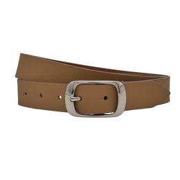 AnnaMatoni Damen Lederg&uuml;rtel "AnnaMatoni Damen Lederg&uuml;rtel in hochwertigem Veganem Nappa 3cm", braun, Gr. 90, 100% Leder, G&uuml;rtel