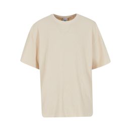 T-Shirt Karl Kani "Karl Kani Signature Waffle T-Shirt", Damen, Gr. M, beige, 100% Baumwolle, bedruckt, normal, Rundhals, Shirts T-Shirt
