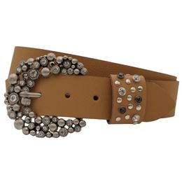 AnnaMatoni Damen Lederg&uuml;rtel "AnnaMatoni Lederg&uuml;rtel Zia2 Lederg&uuml;rtel Zia2", beige, Gr. 100, 100% Leder, G&uuml;rtel
